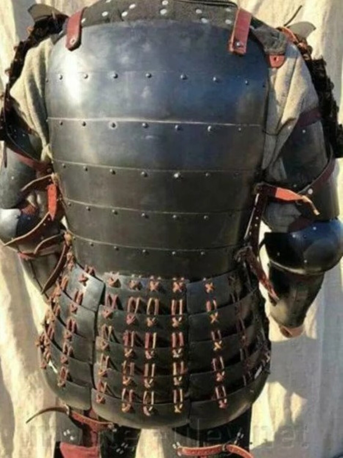 Japanese Samurai Half Body Armor With Cuirass/pauldrons/bracers ...