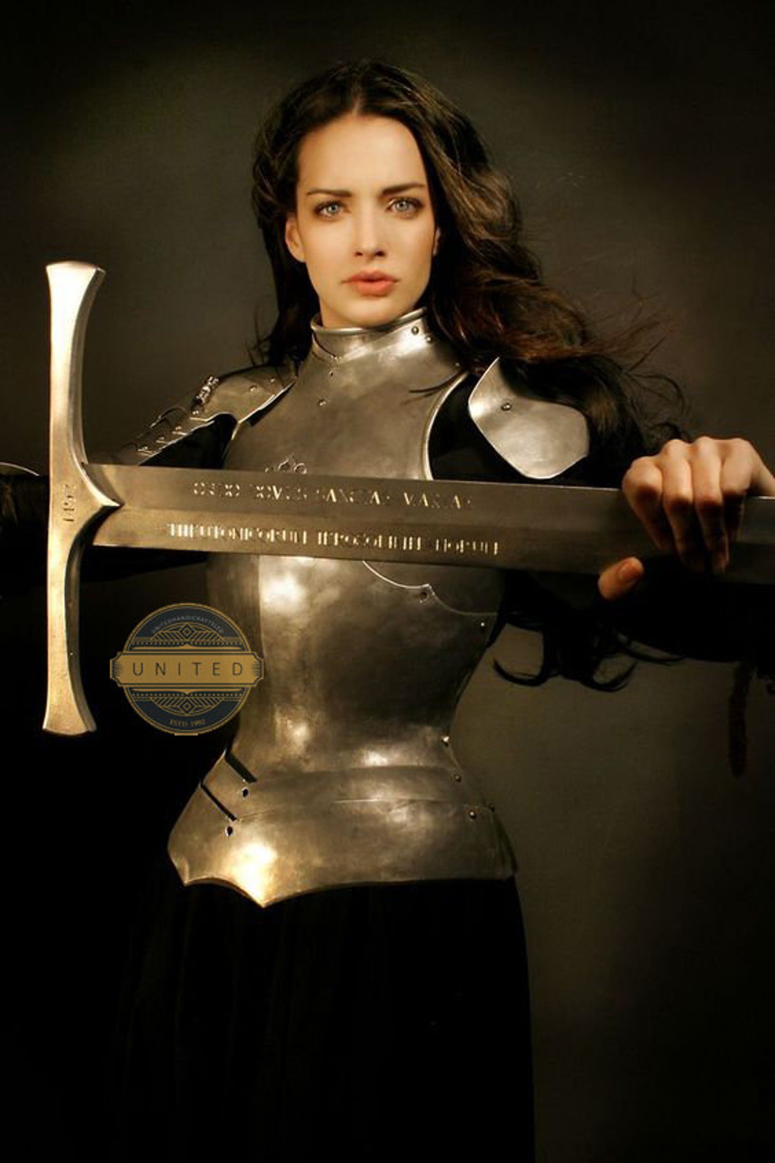 Brave Lady Armor Suit Medieval Knight Steel Costume Armor Medieval Lady