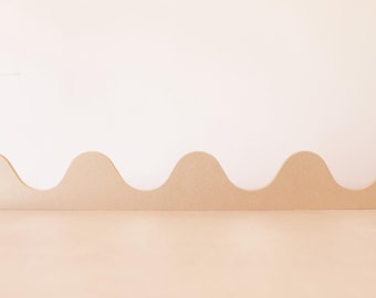 Wavy Wood Trim for Mirror Scallop Trim for Shelving Wavy Trim for ...