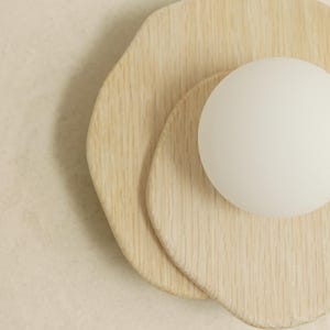 Wabi Sabi Modern Wall Sconce Mid Century Modern Light Organic Wood ...