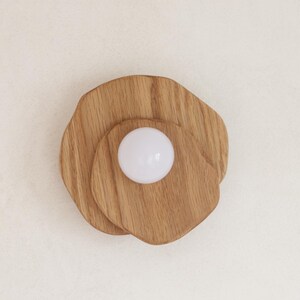 Wabi Sabi Modern Wall Sconce Mid Century Modern Light Organic Wood ...