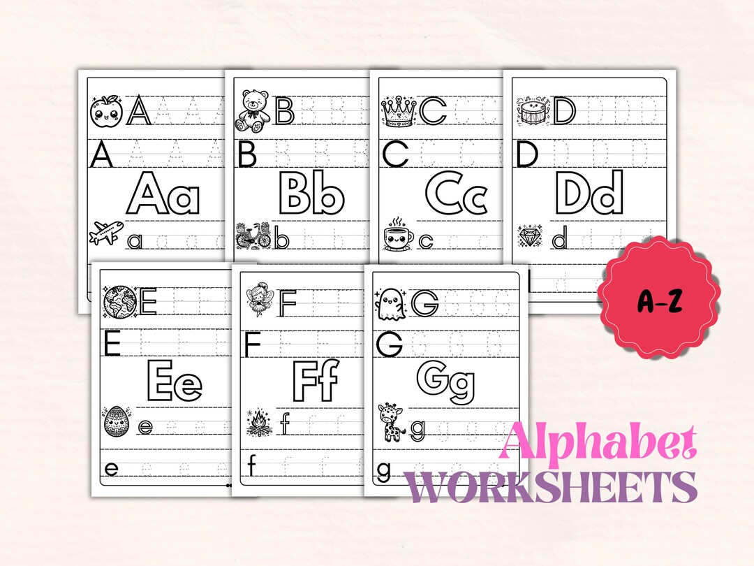 Writing Practice Sheets, Alphabet Letters, Highlighting Letters of the ...