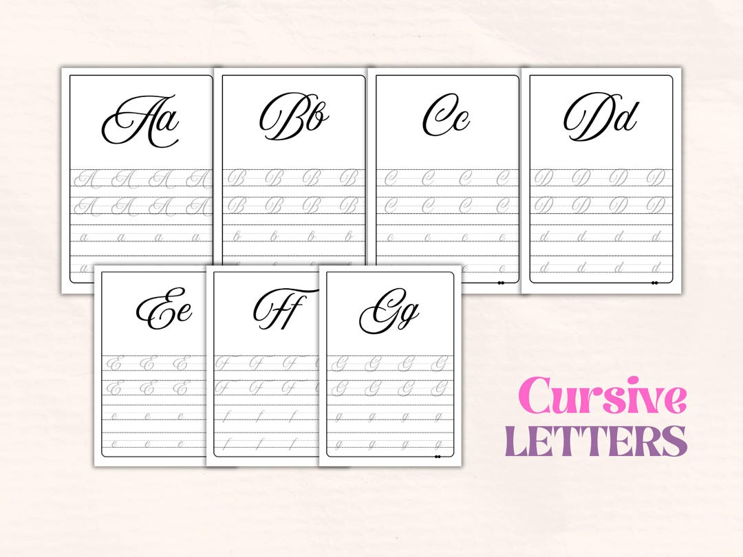 Cursive Letters to Highlight, Cursive Letter Practice Sheets, Cursive ...