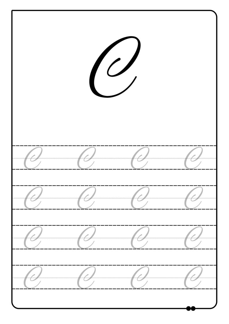 Practice Sheets, Cursive Writing, Cursive Highlighting Pages, Letter ...