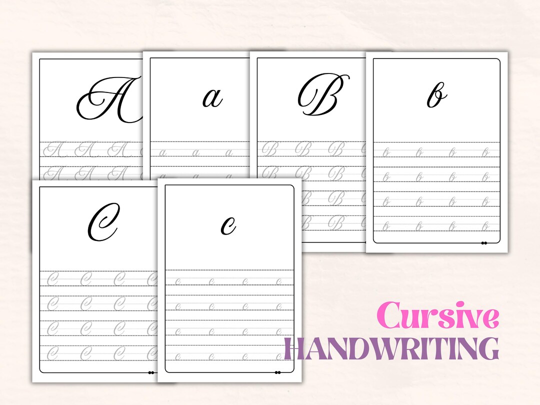 Practice Sheets, Cursive Writing, Cursive Highlighting Pages, Letter ...