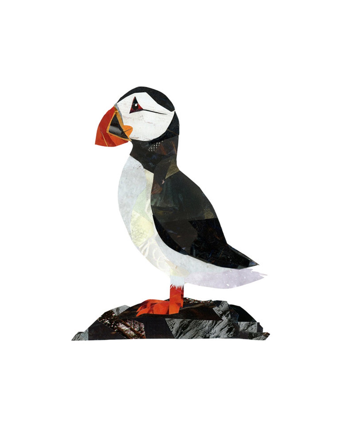 Puffin 8.5 X 11 Print of Original Collage - Etsy