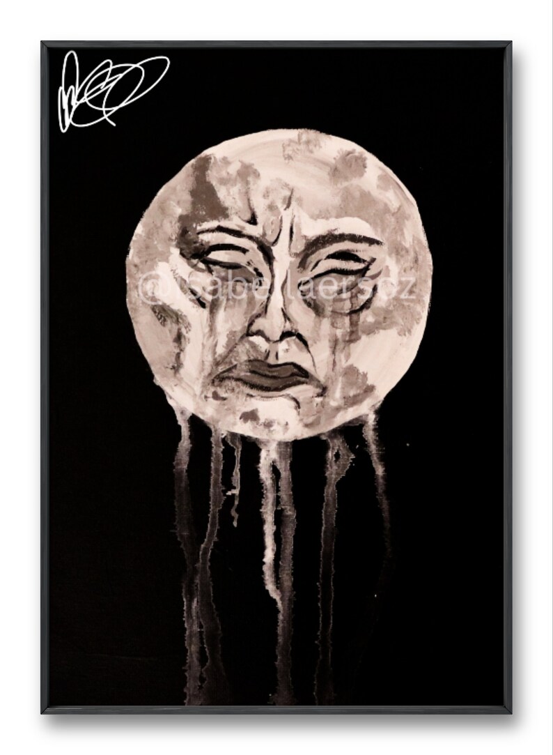 I Miss You, the Lady in the Moon, to the Moon, Crying Moon, Full Moon ...