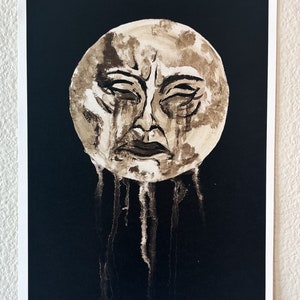 I Miss You, the Lady in the Moon, to the Moon, Crying Moon, Full Moon ...