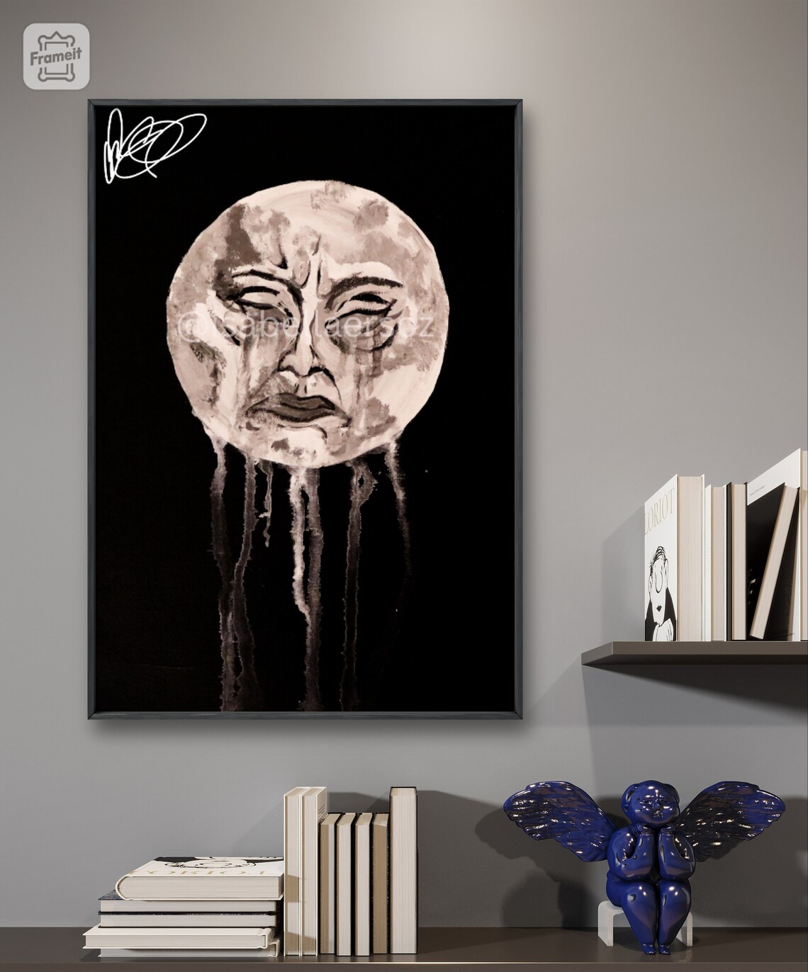 I Miss You, the Lady in the Moon, to the Moon, Crying Moon, Full Moon ...