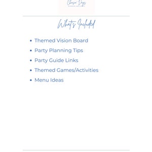 Full Custom Themed Party Guide - Etsy