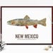 New Mexico State Fish, Map Art, Outdoor Art, Lake House, Art Print ...