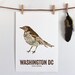 Washington DC Bird, Nature Art, Outdoor Art, Vintage Map Art, Art Print ...