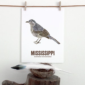 Mississippi State Bird, Nature Art, Outdoor Art, Vintage Map Art, Art ...
