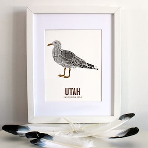 Utah State Bird, Art, Nature Art, Outdoor Art, Vintage Map Art, Art ...