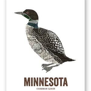 Minnesota State Bird, Nature Art, Outdoor Art, Vintage Map Art, Art ...