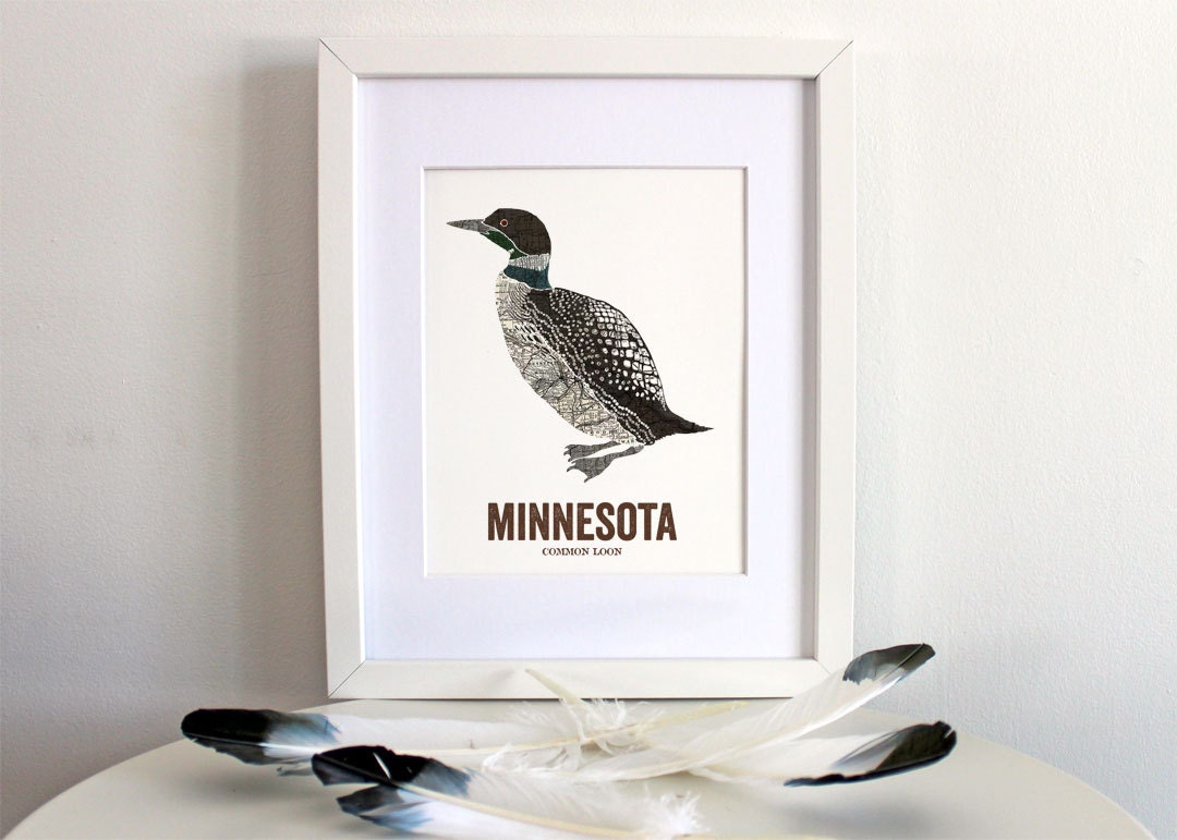 Minnesota State Bird, Nature Art, Outdoor Art, Vintage Map Art, Art ...