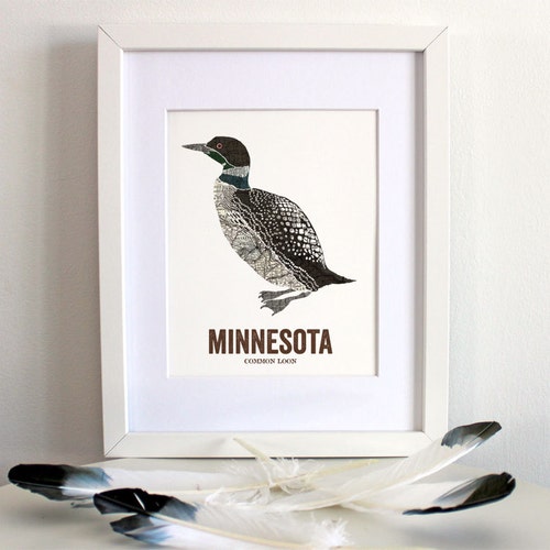 Minnesota State Fish Map Art Nature Outdoor Art Vintage Map - Etsy