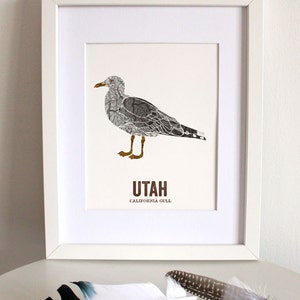 Utah State Bird, Art, Nature Art, Outdoor Art, Vintage Map Art, Art ...