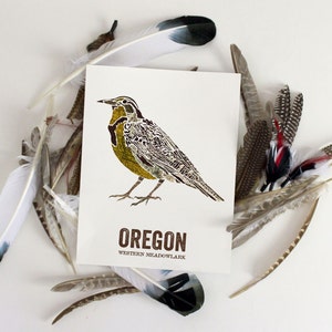 Oregon State Bird, Nature Art, Outdoor Art, Vintage Map Art, Art Print ...
