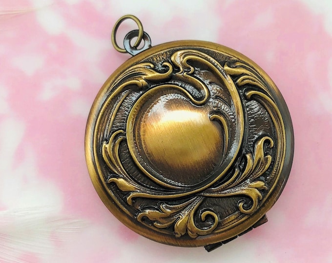 Vintage Gold Filled Good Luck Clover Locket Pendant, Antique Lucky ...