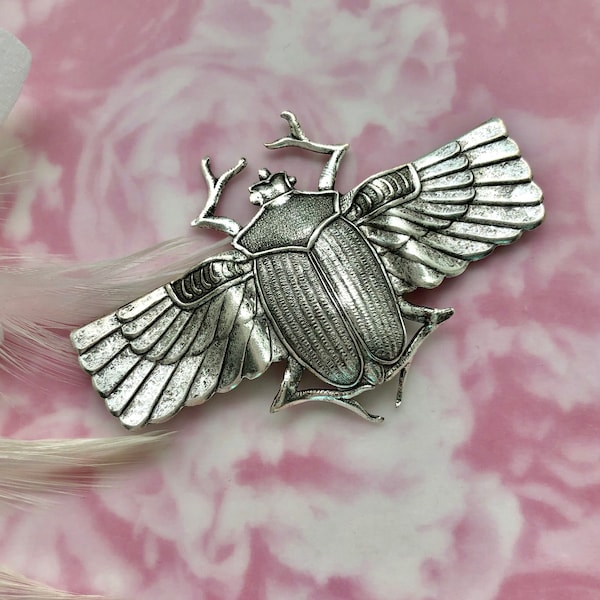 Silver Scarab - Etsy