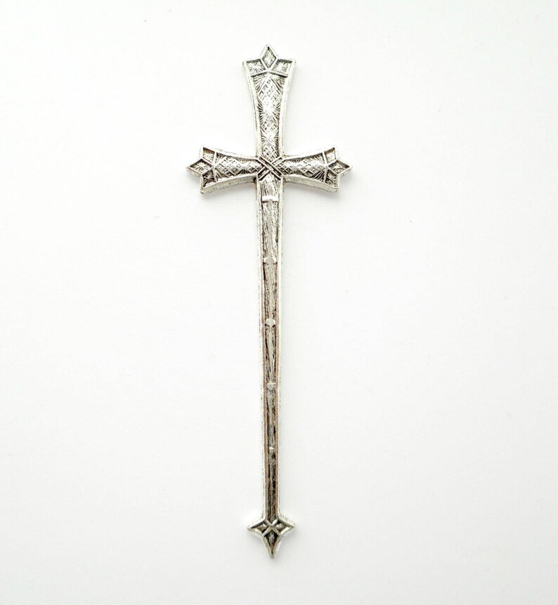 ANTIQUE SILVER Sword Medieval Cross Stamping Jewelry - Etsy