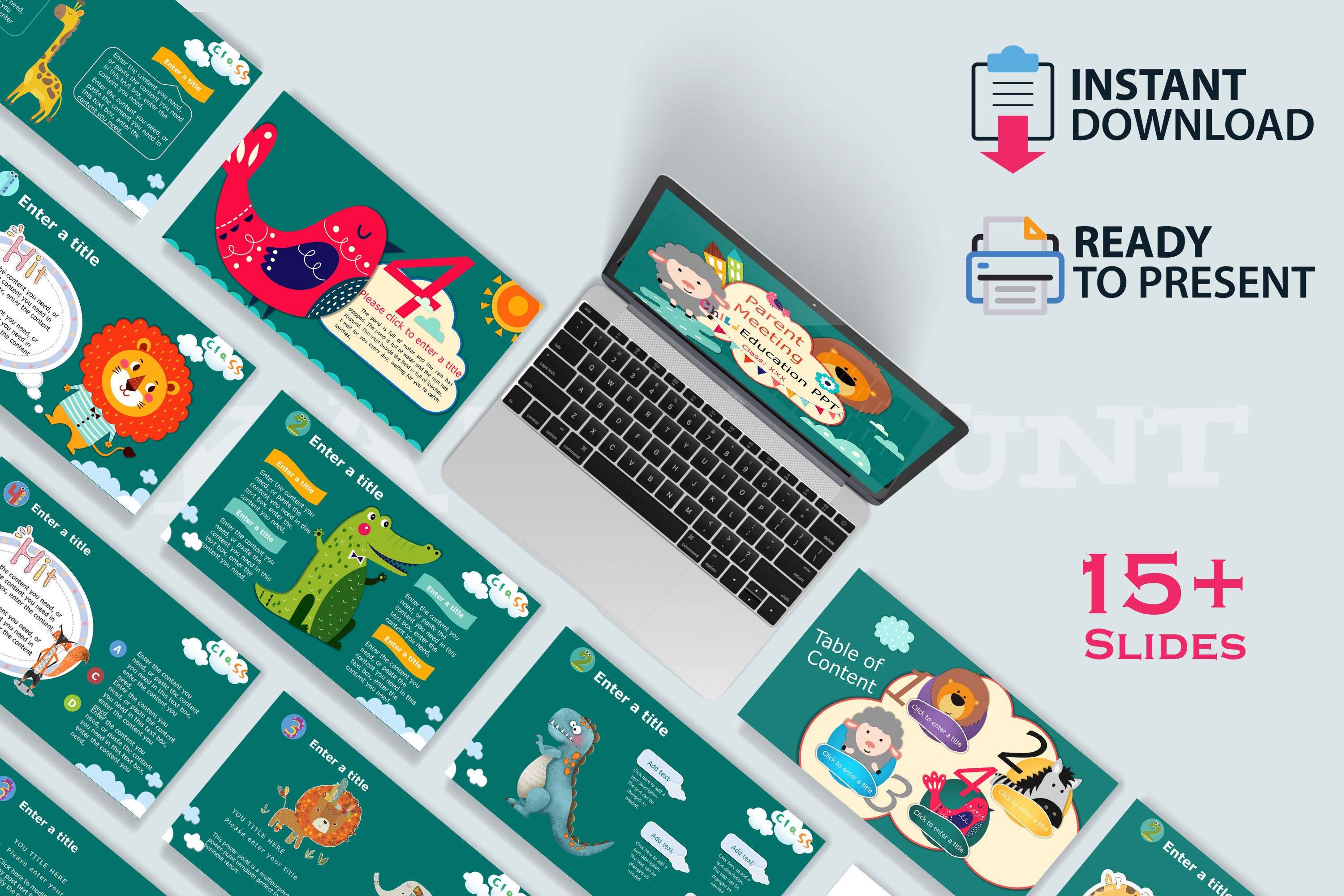 Early Childhood Education Powerpoint, Parenting Meeting PPT Template ...