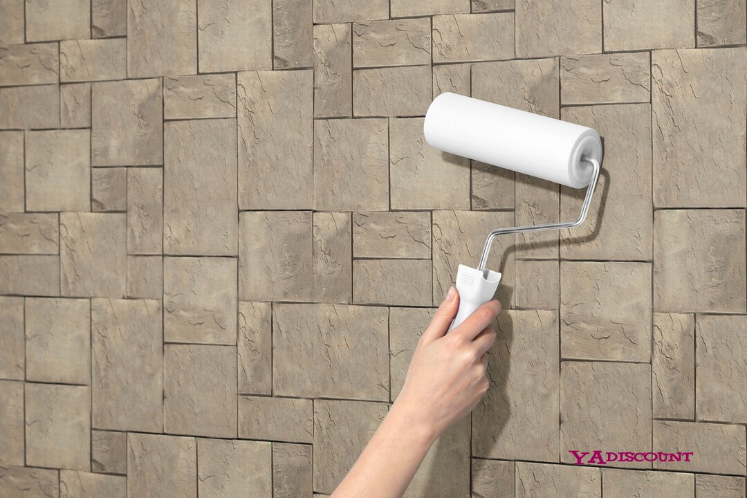 Cast Stone Slab Textures Wallpaper, Premium Peel and Stick, Concrete ...