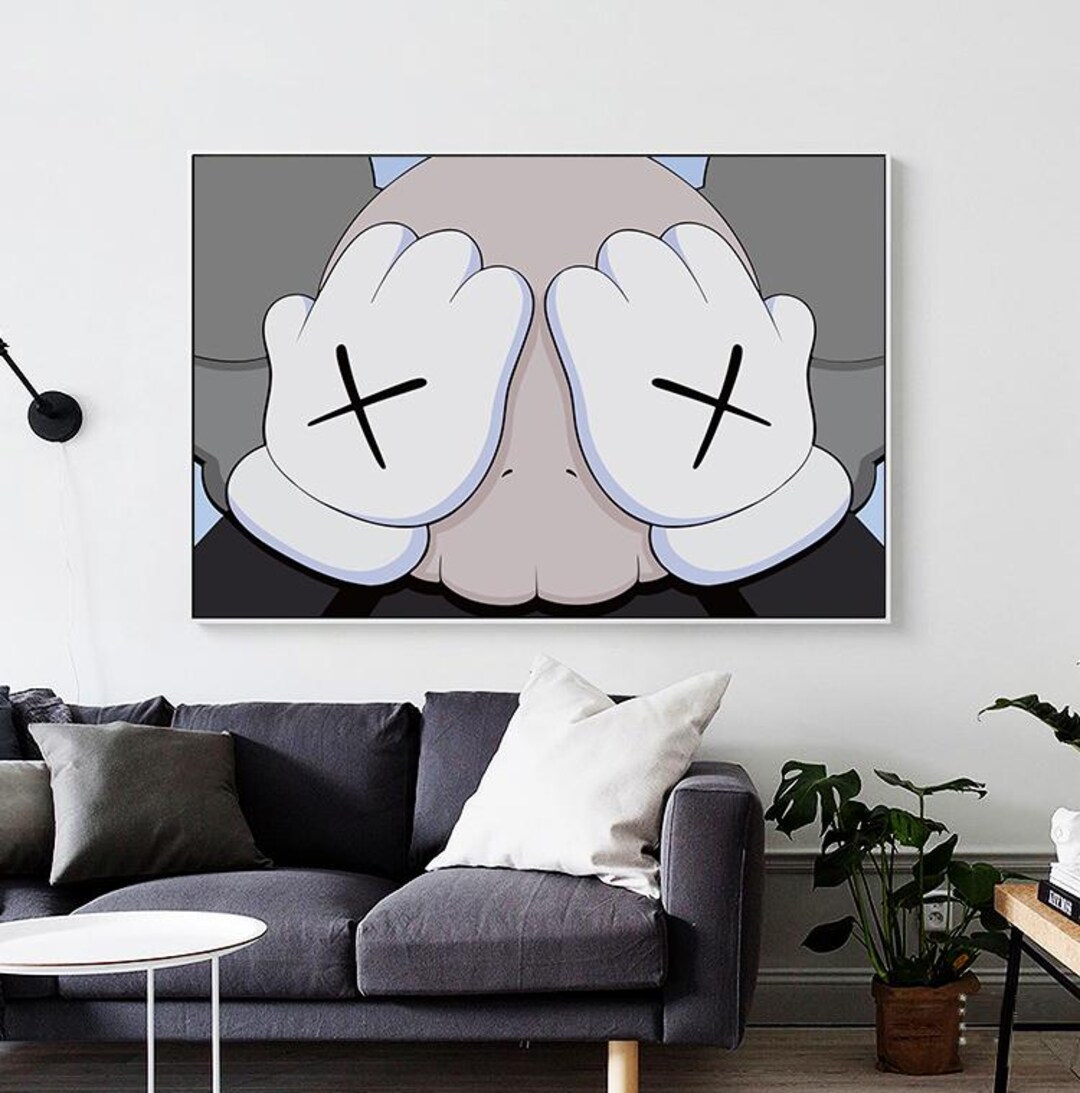 The Shy Giant KAWS Wall Art, Hypebeast Single Poster, Printable KAWS ...