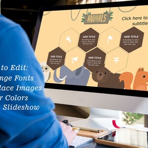 Safari Animals Teaching Powerpoint, Professional Education PPT Template ...