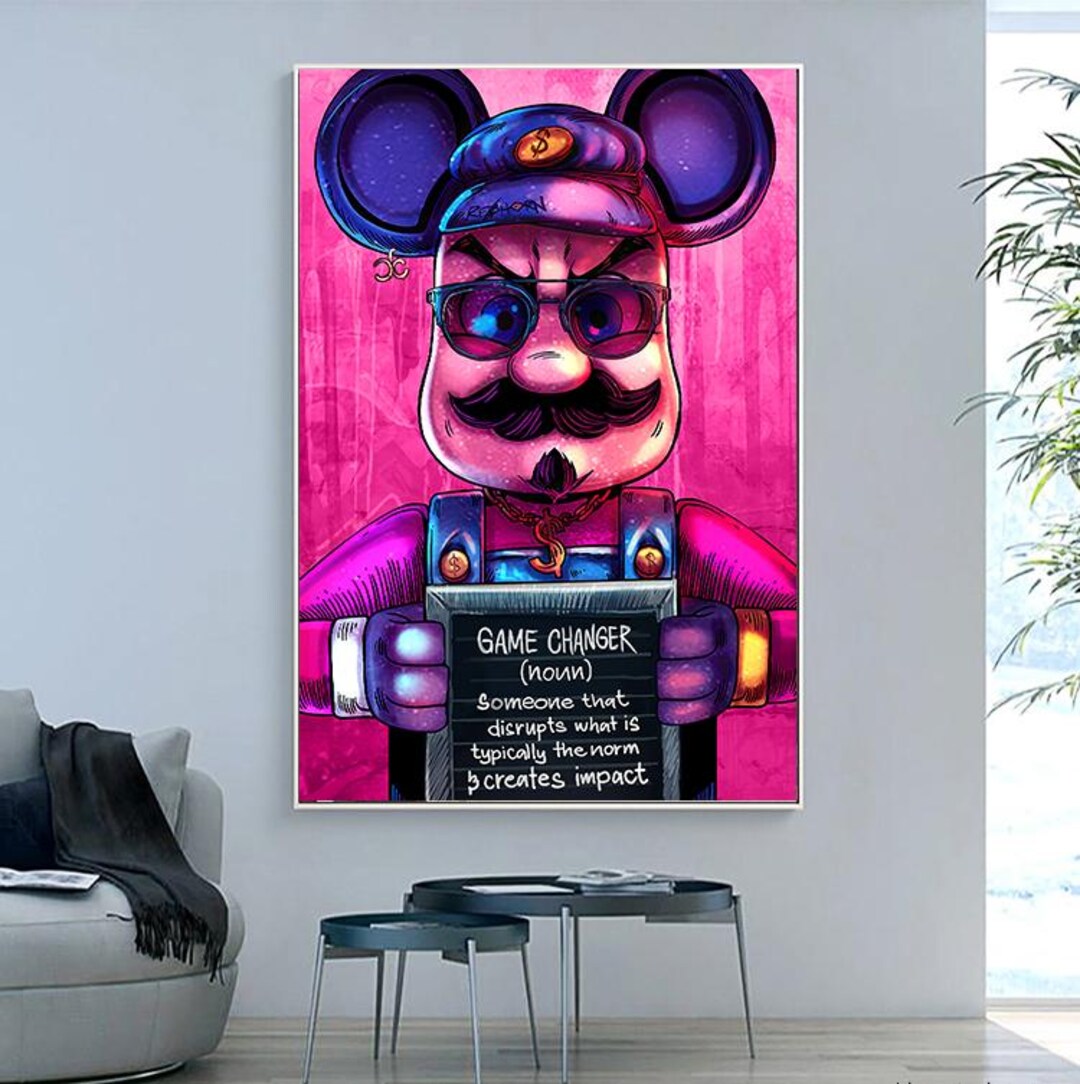 Game Changer Definition KAWS Wall Art, Hypebeast Quotes Single Poster ...