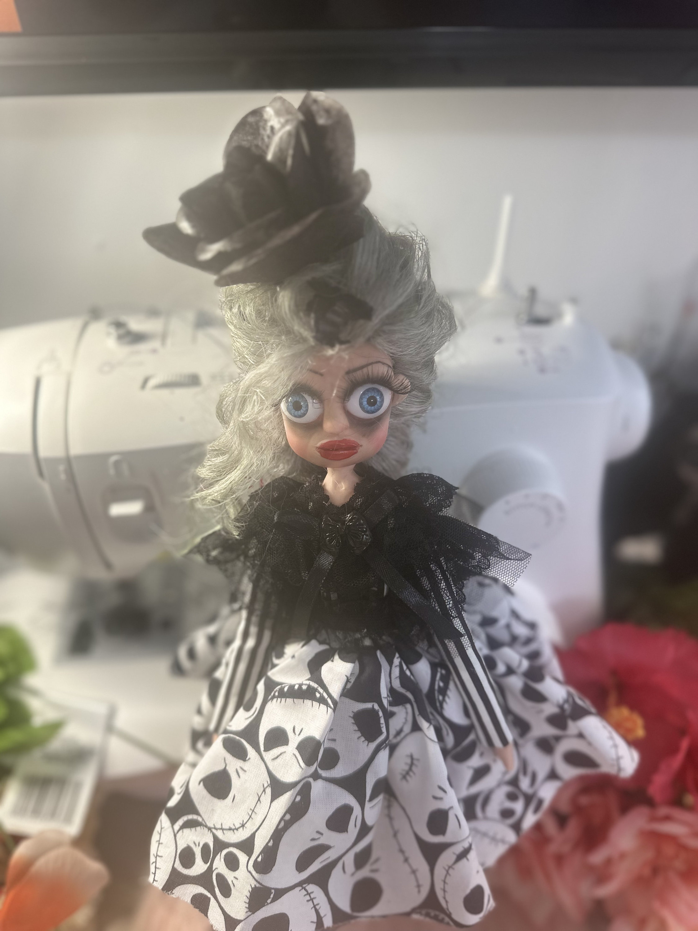 Gothic Doll Made of Cold Porcelain and Fabric - Etsy