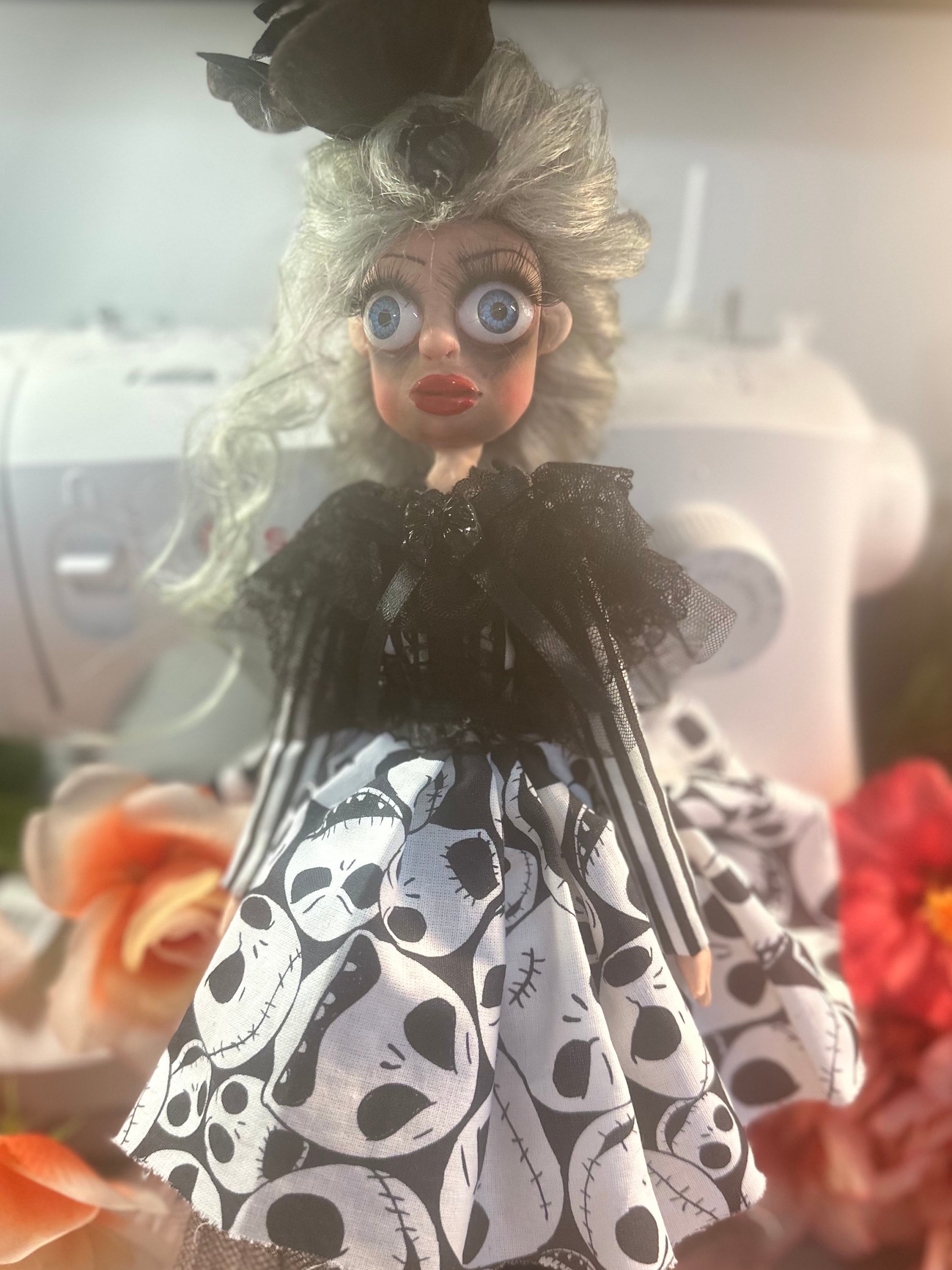 Gothic Doll Made of Cold Porcelain and Fabric - Etsy