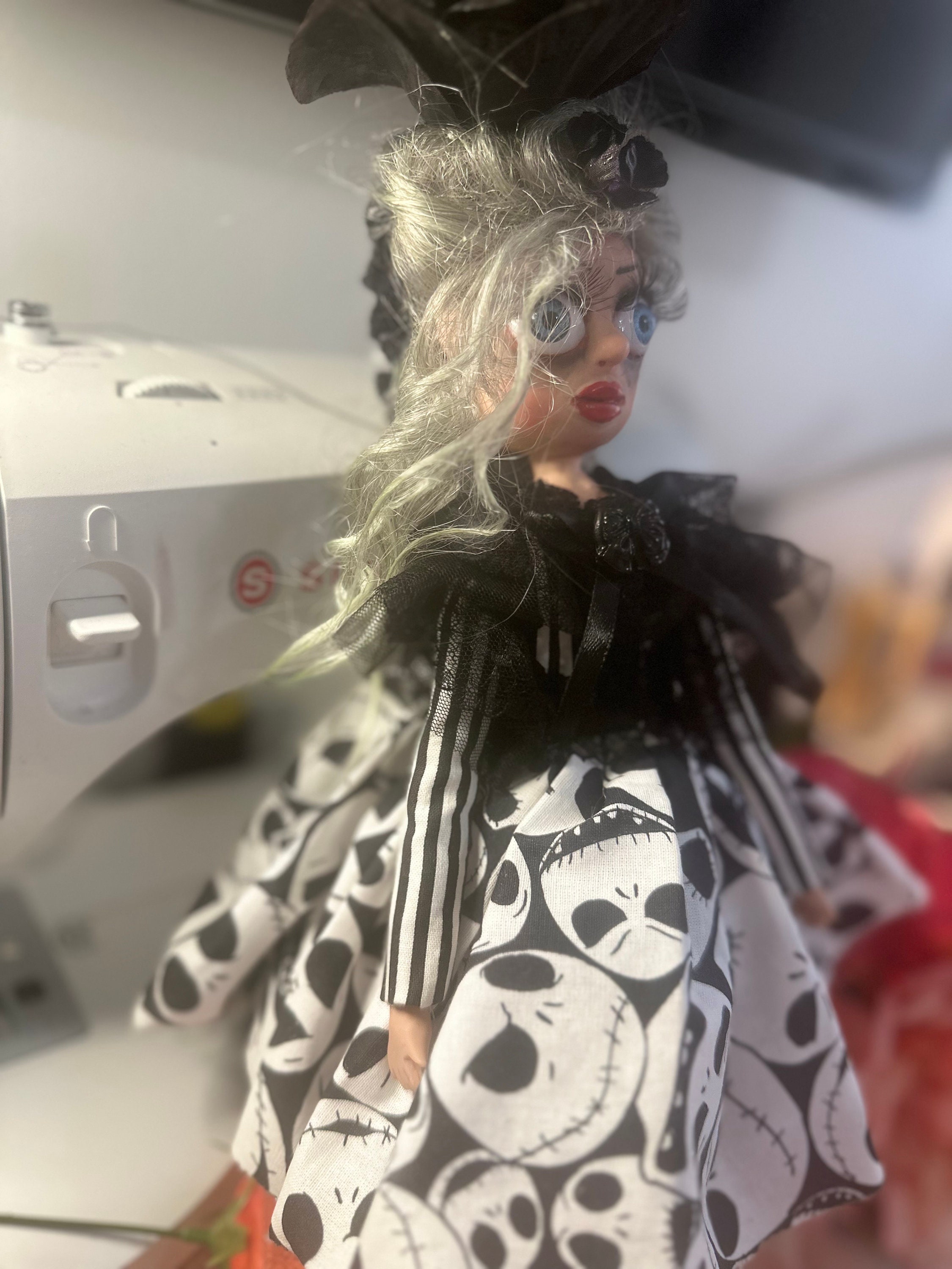 Gothic Doll Made of Cold Porcelain and Fabric - Etsy