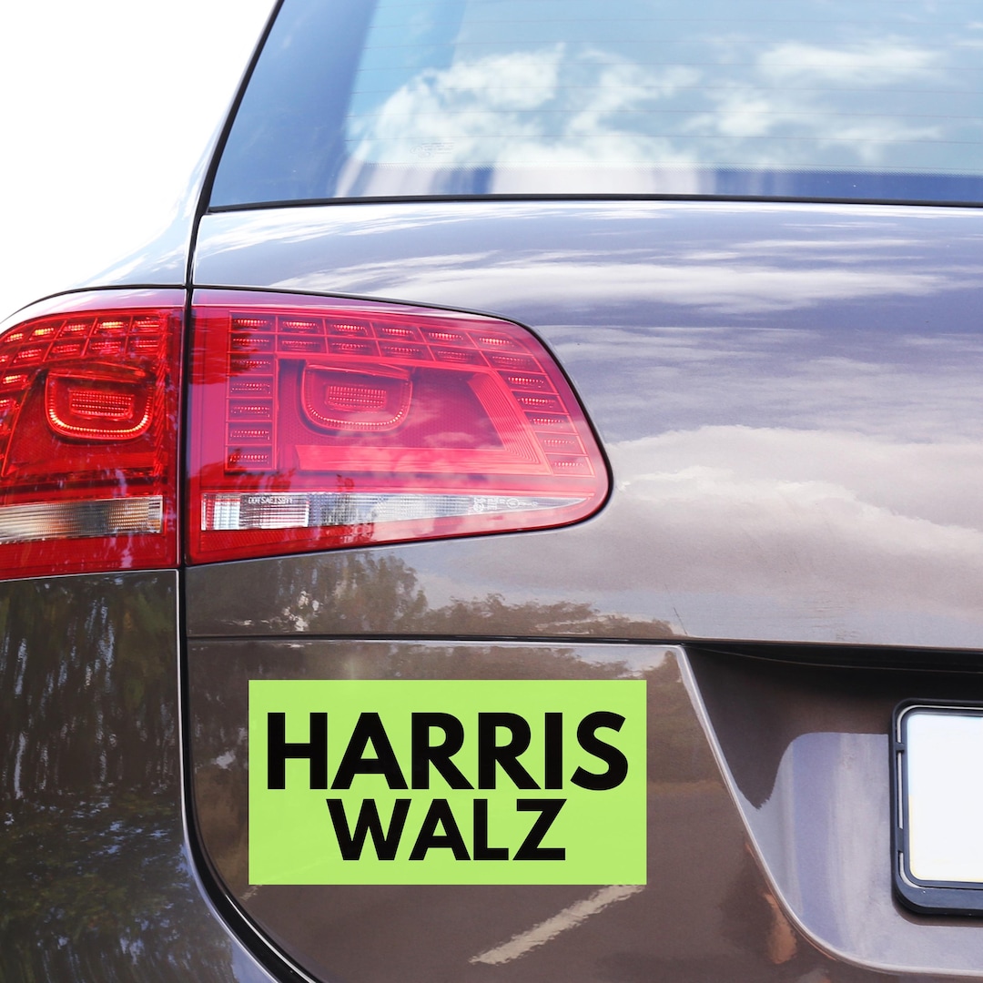 Harris Walz 2024 Campaign Bumper Sticker Political Election Decal ...
