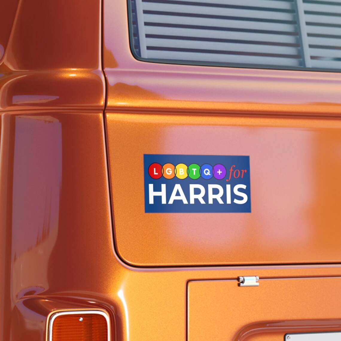 Kamala Harris Supporter Bumper Sticker LGBTQ & Liberal Rights, Vote ...
