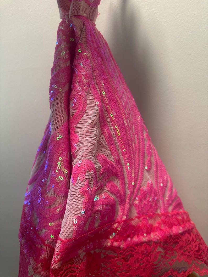 Pink Glitter Lace Lap Scarf With Handle - Etsy