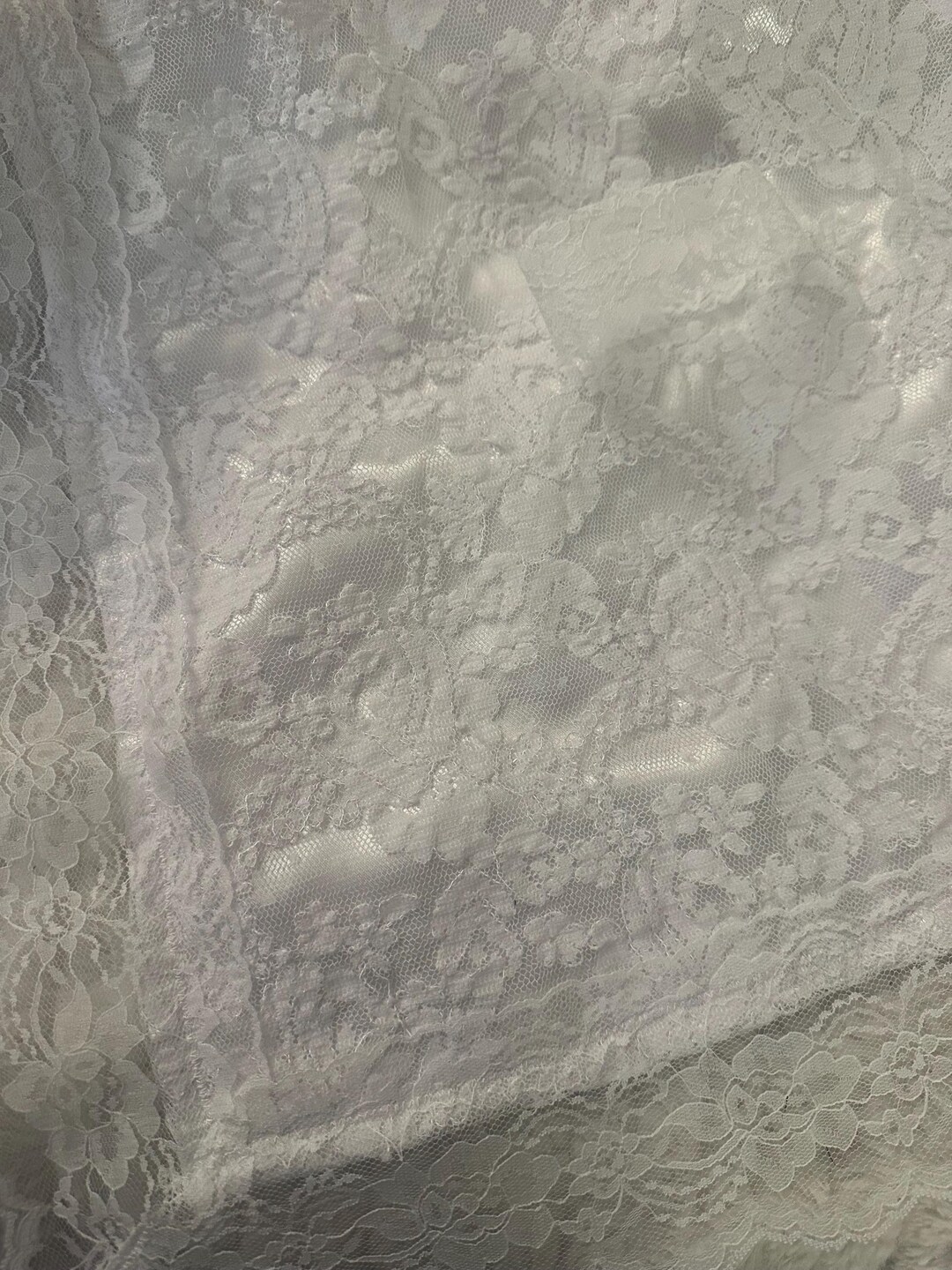 All White Heavy Lace Lap Scarf With Handle - Etsy