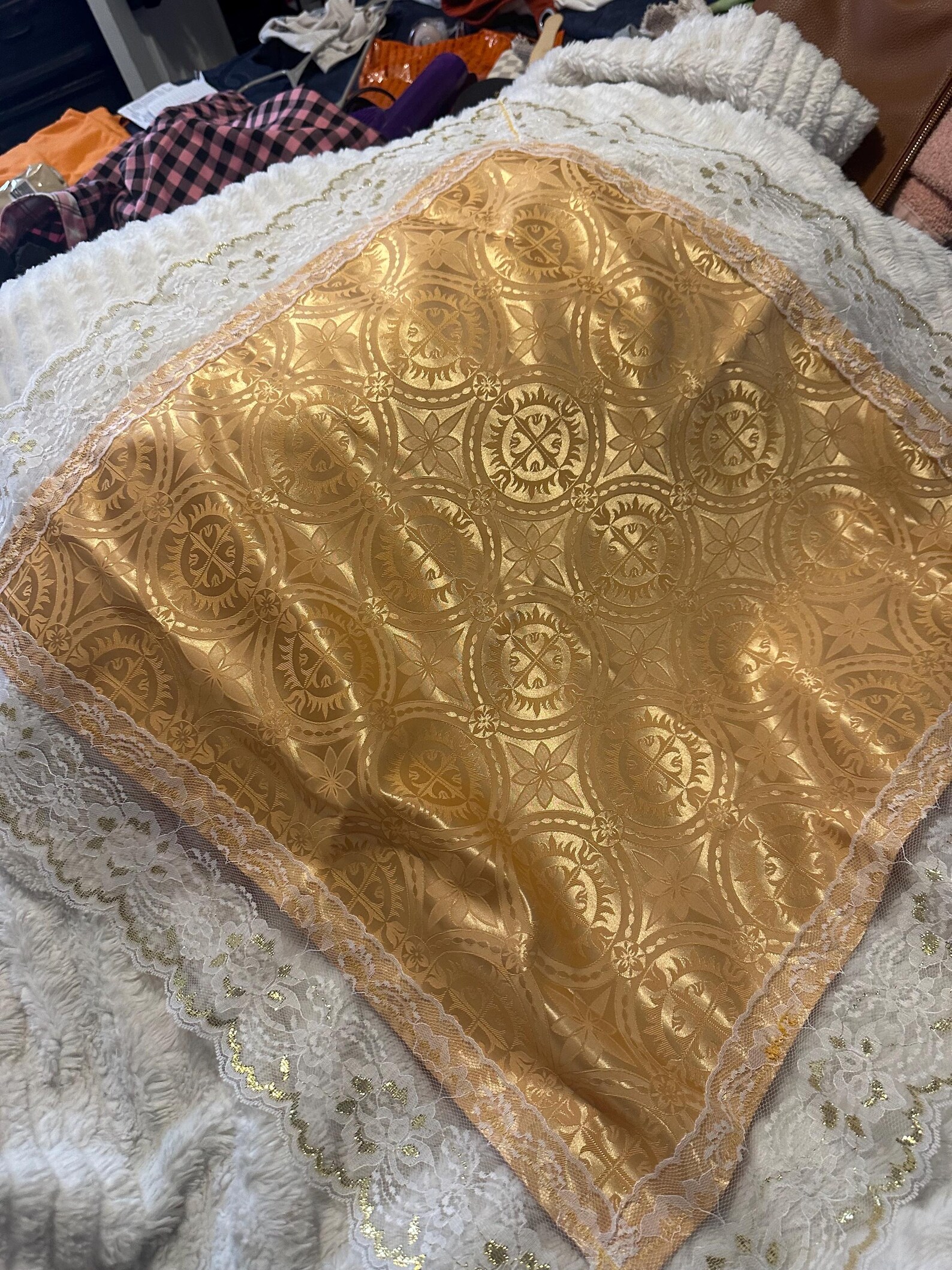 Gold Lap Scarf - Etsy