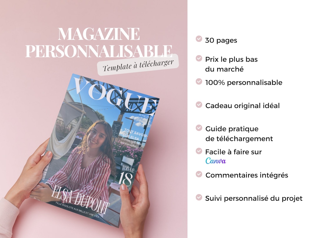 Créez un Magazine Personnalisé Unique pour Votre Amie/Sœur/Copine sur ...