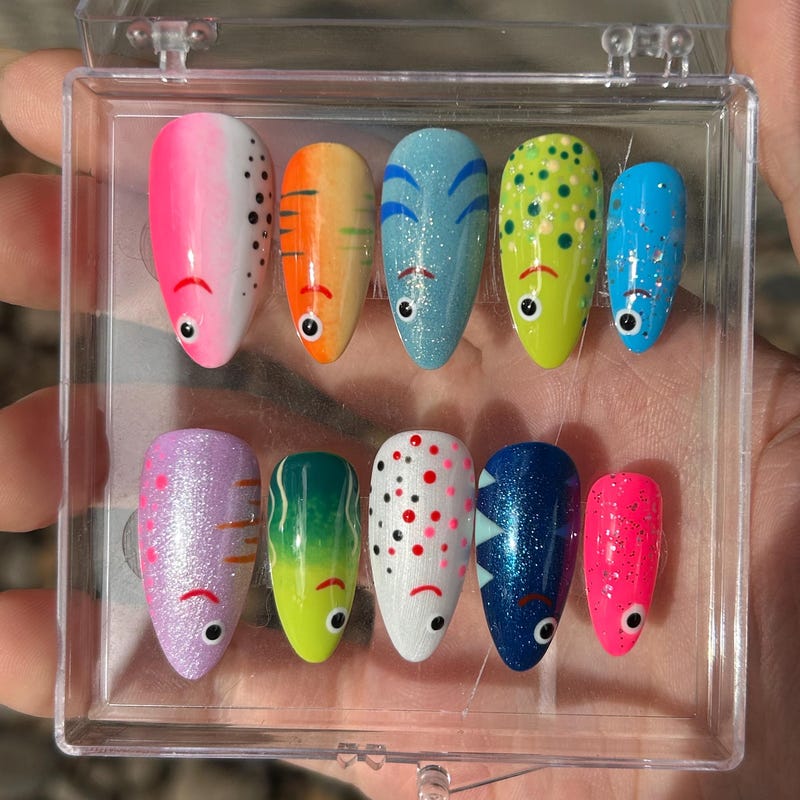 Fishing Lure Nails - Etsy