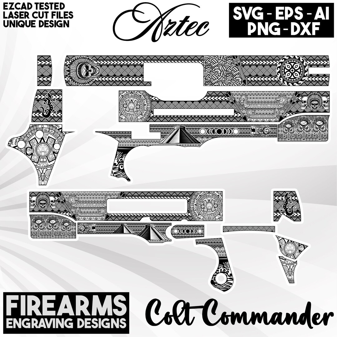 Aztec Pattern Design for Colt Commander Firearms, Colt Aztec Designs ...