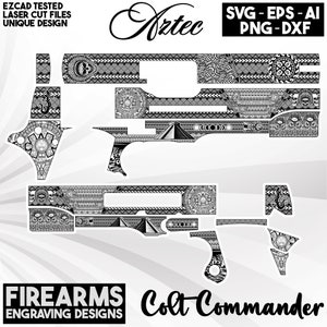 Aztec Pattern Design for Colt Commander Firearms Engraving Decoration ...