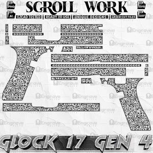 Personalized Glock17 Gen4 Gun Scroll Pattern Laser Engraving Design ...