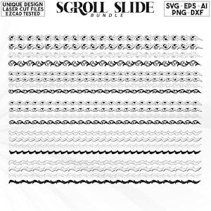 Custom Scroll Slide Pattern Laser Engraving Design,svg File,pattern, Firearms Scroll Laser Art ...