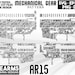 AR-15 Firearm Mechanical Gear Pattern Laser Engraving Design | Custom ...