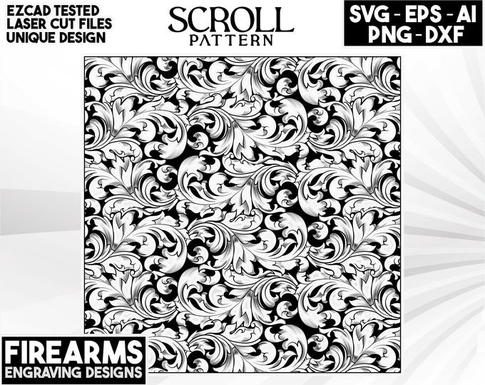 Seamless Pattern, Scrolls, SVG, Ai, Vector - Etsy Canada
