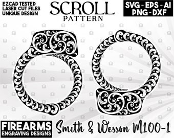 Smith & Wesson Handcuffs M100: Premium Quality Engraving Design ...