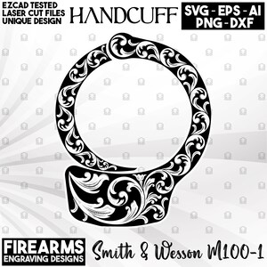 Smith & Wesson Handcuffs M100: Premium Quality Engraving Design ...