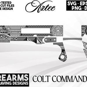 Aztec Pattern Design for Colt Commander Firearms Engraving Decoration ...